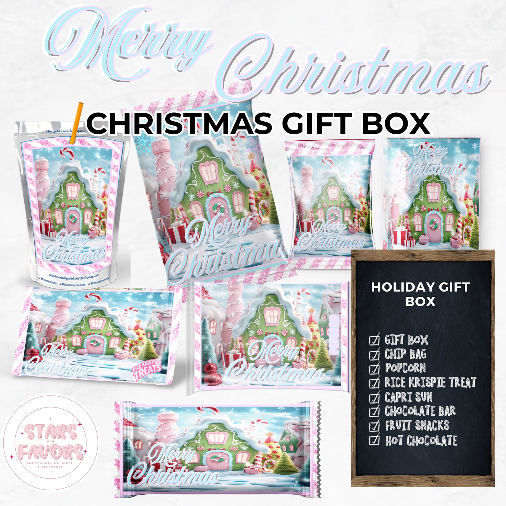 Merry Gingerbread Christmas Eve Gift Box – Stars For Favors