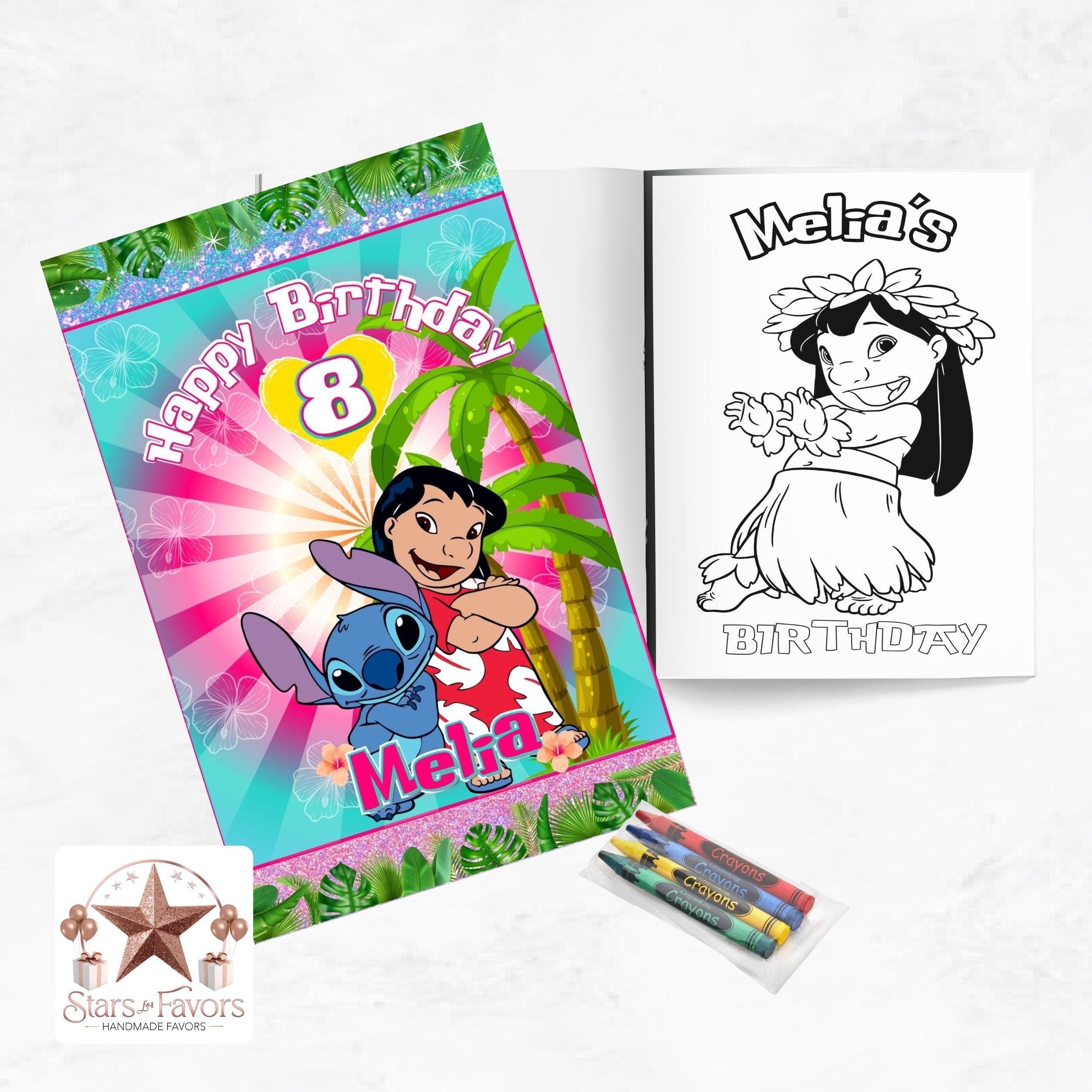 Lilo & Stitch Custom Coloring Book – Stars For Favors
