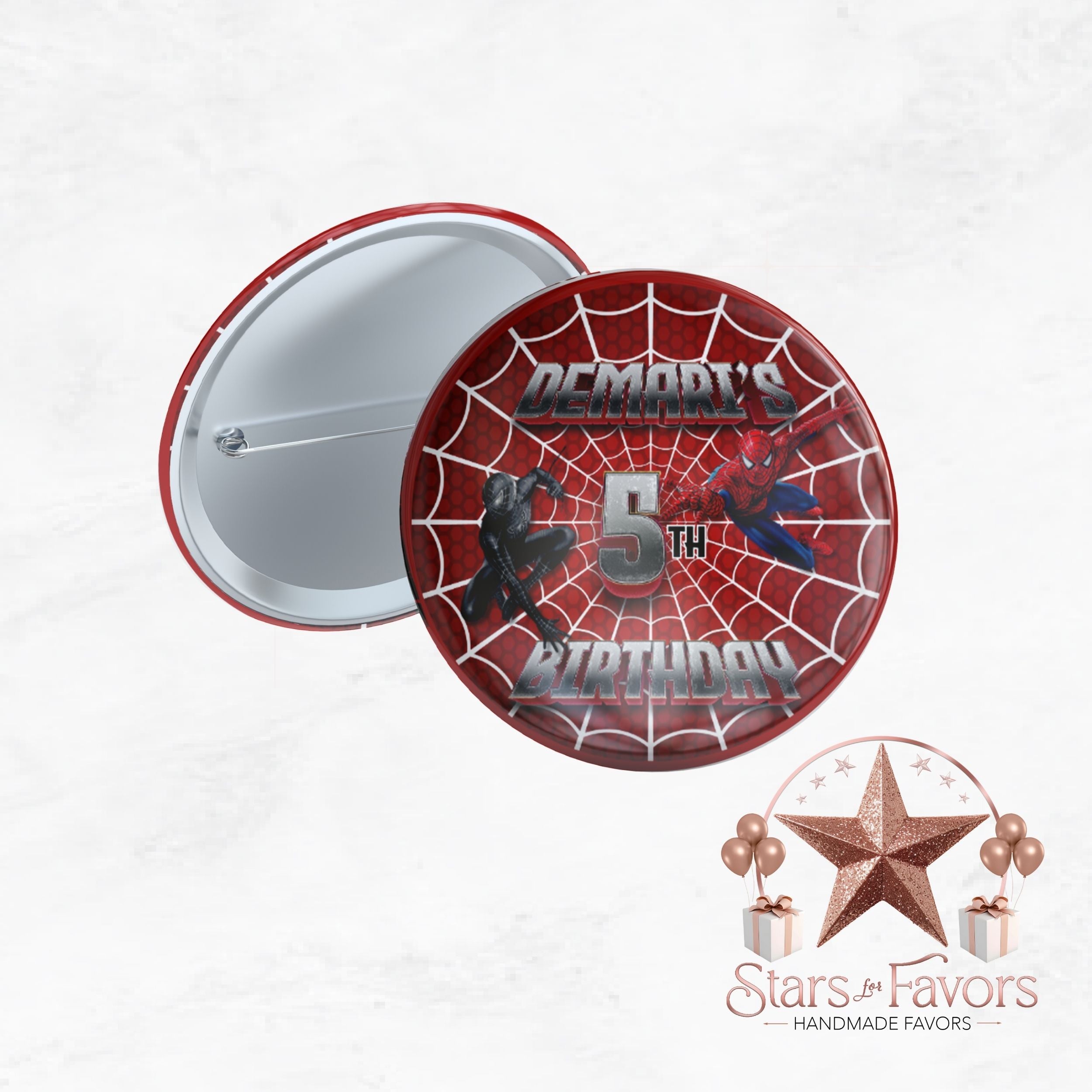 Spiderman Vs Venom Pins – Stars For Favors